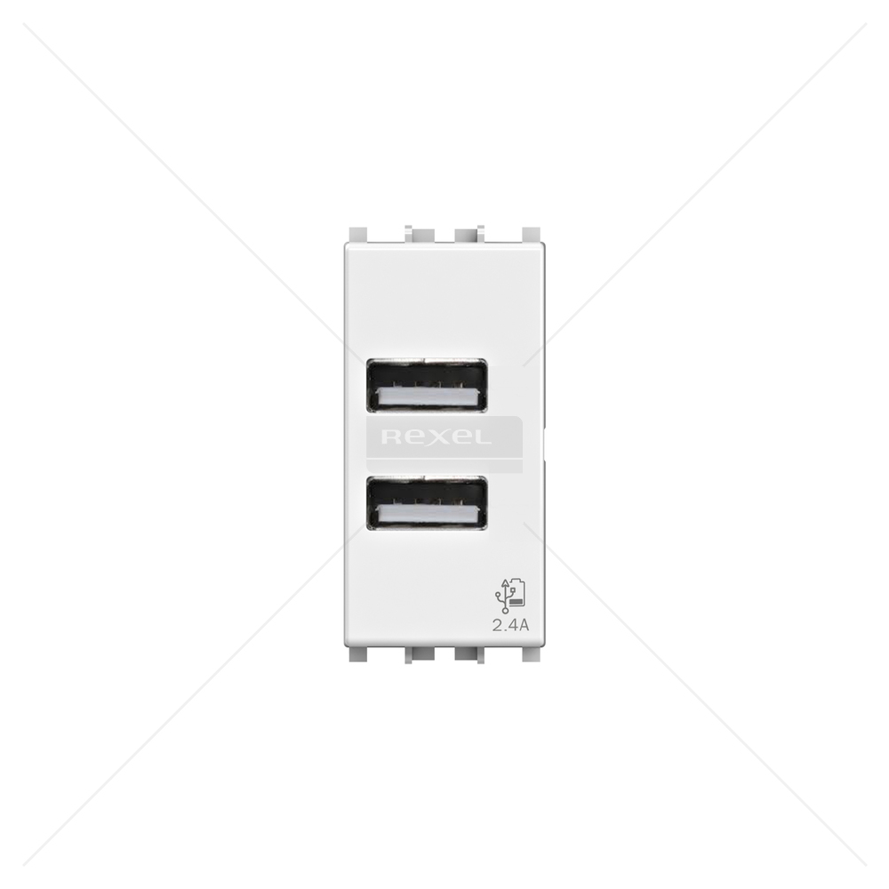 Komunikacijska vtičnica 4BOX Vimar Plana USB Tip A+A 2.4A BEL VGR. IP20 ...