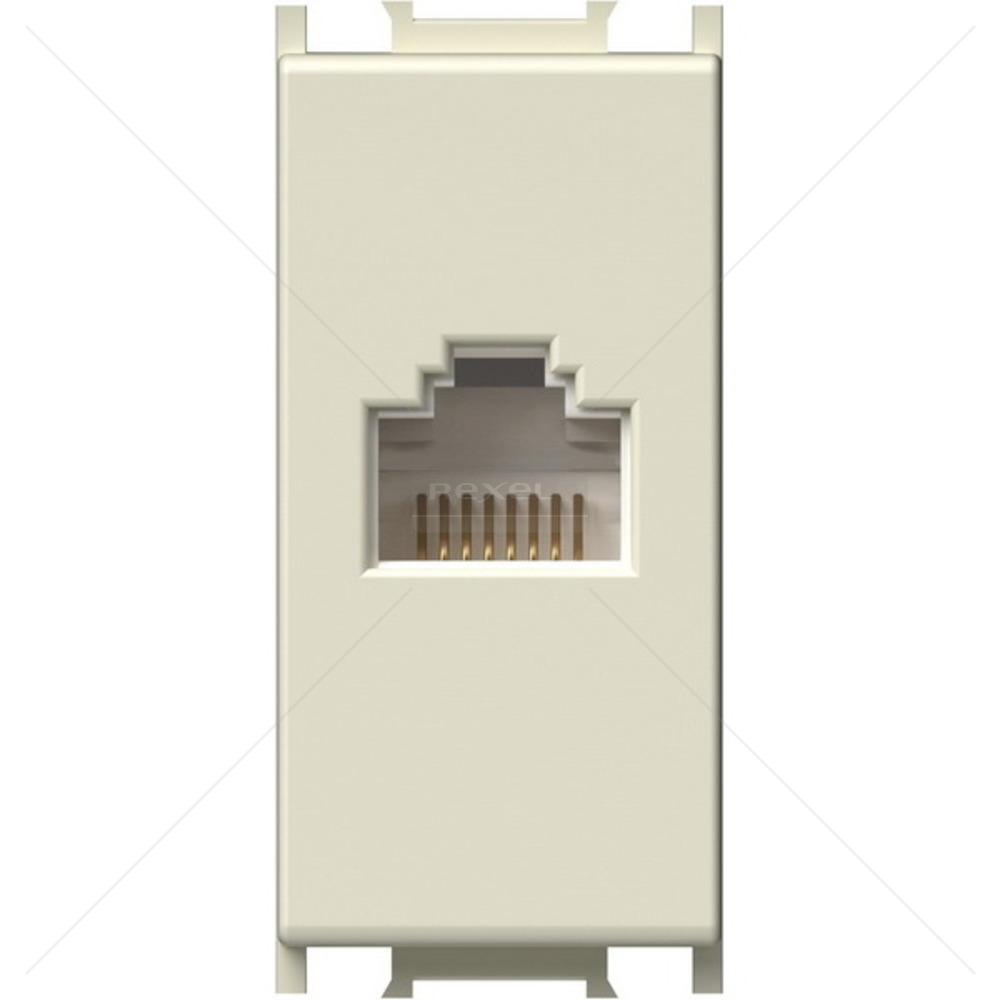 Komunikacijska vtičnica MODUL RJ45 8(8) Cat.6 BEŽ VGR. 1M Unipack ...